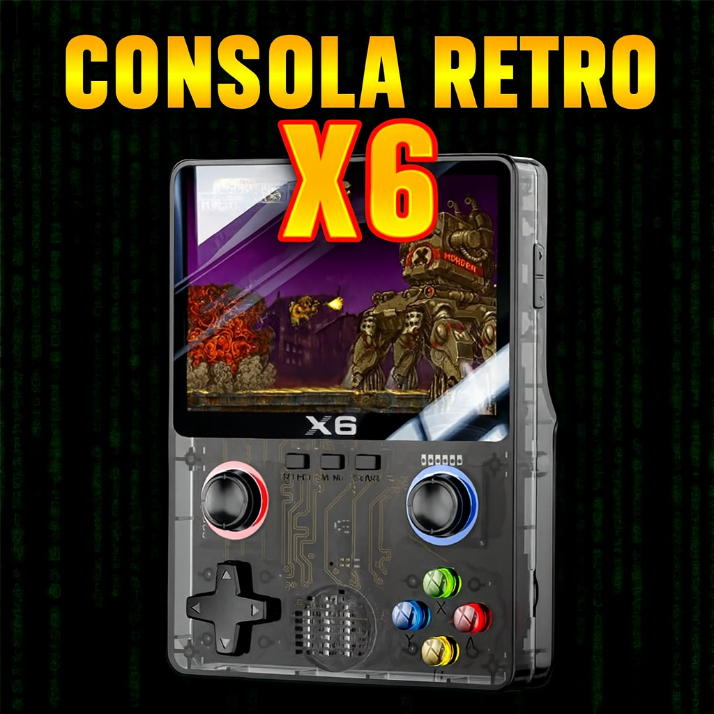 Consola Portátil X6 – Diversión Retro en tus Manos – Ke Chilero